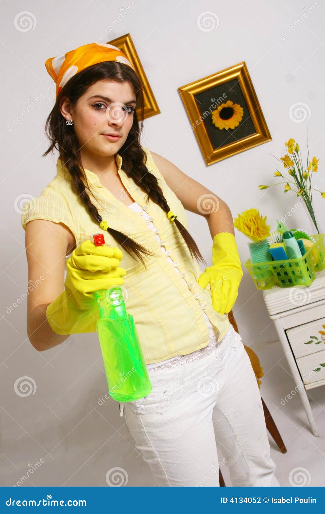 Cleaning time stock photo. Image of bottle, window, handle - 4134052