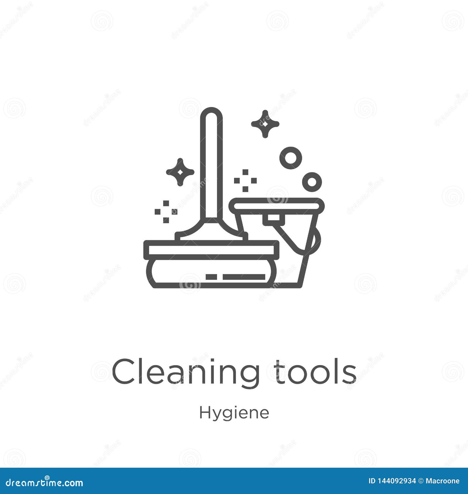 Cleaning Tools Icon Vector from Hygiene Collection. Thin Line Cleaning ...