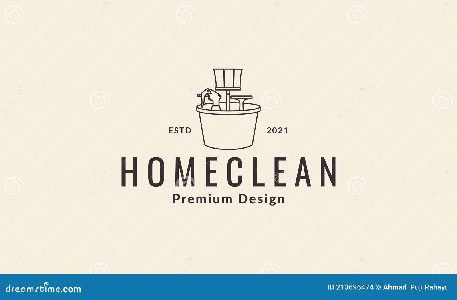 Cleaning Tools Set Lines Logo Vector Symbol Icon Design Illustration ...