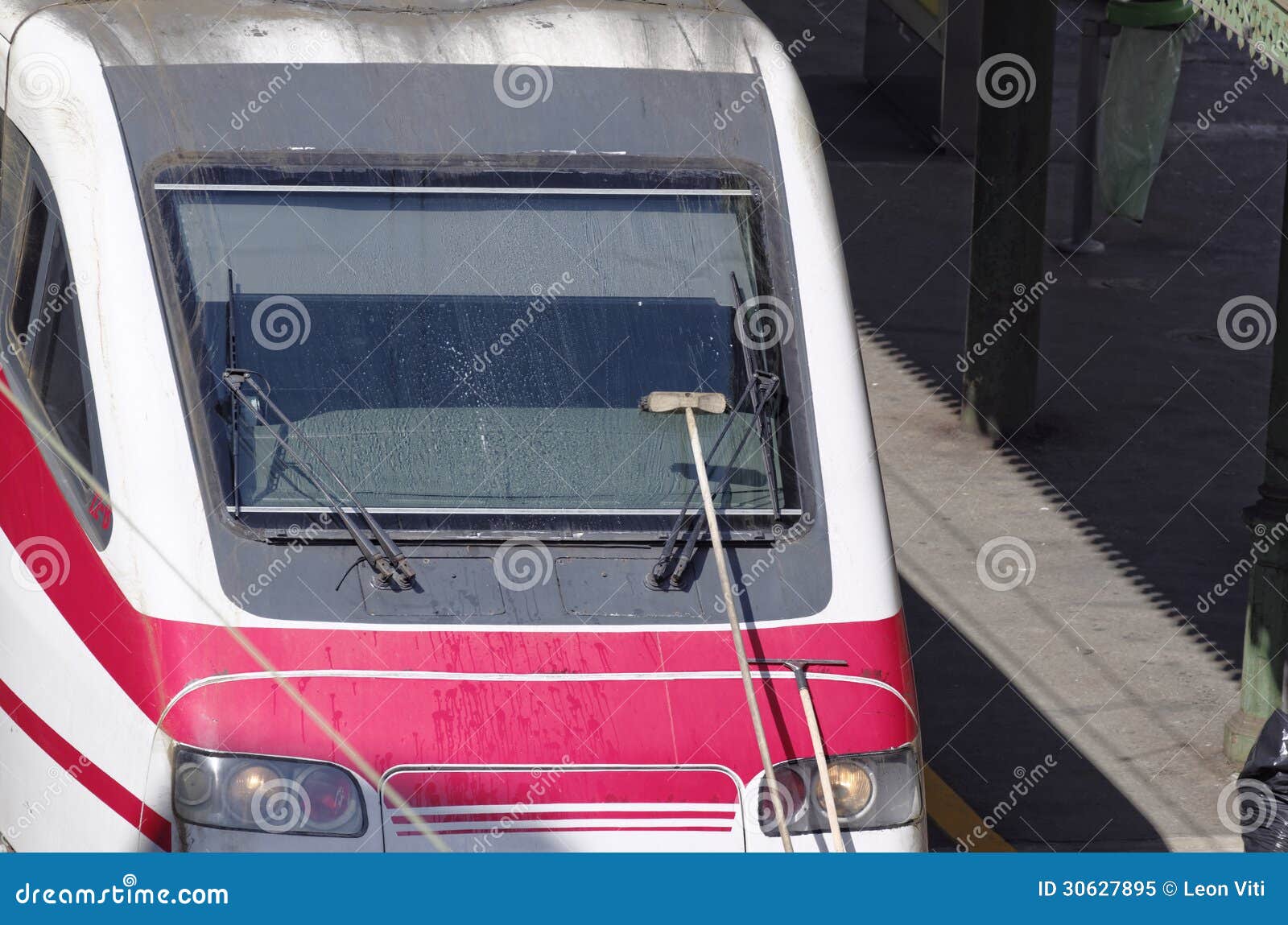 Cleaning a train stock image. Image of station, soap - 30627895