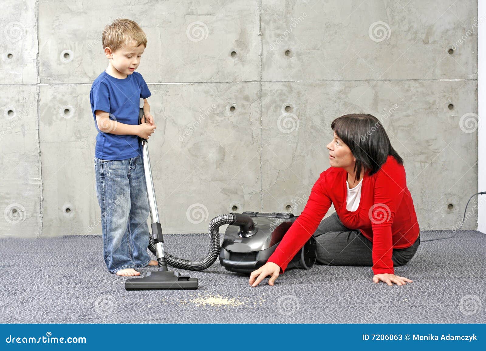 Cleaning up stock image. Image of cleaner, preschooler - 7206063