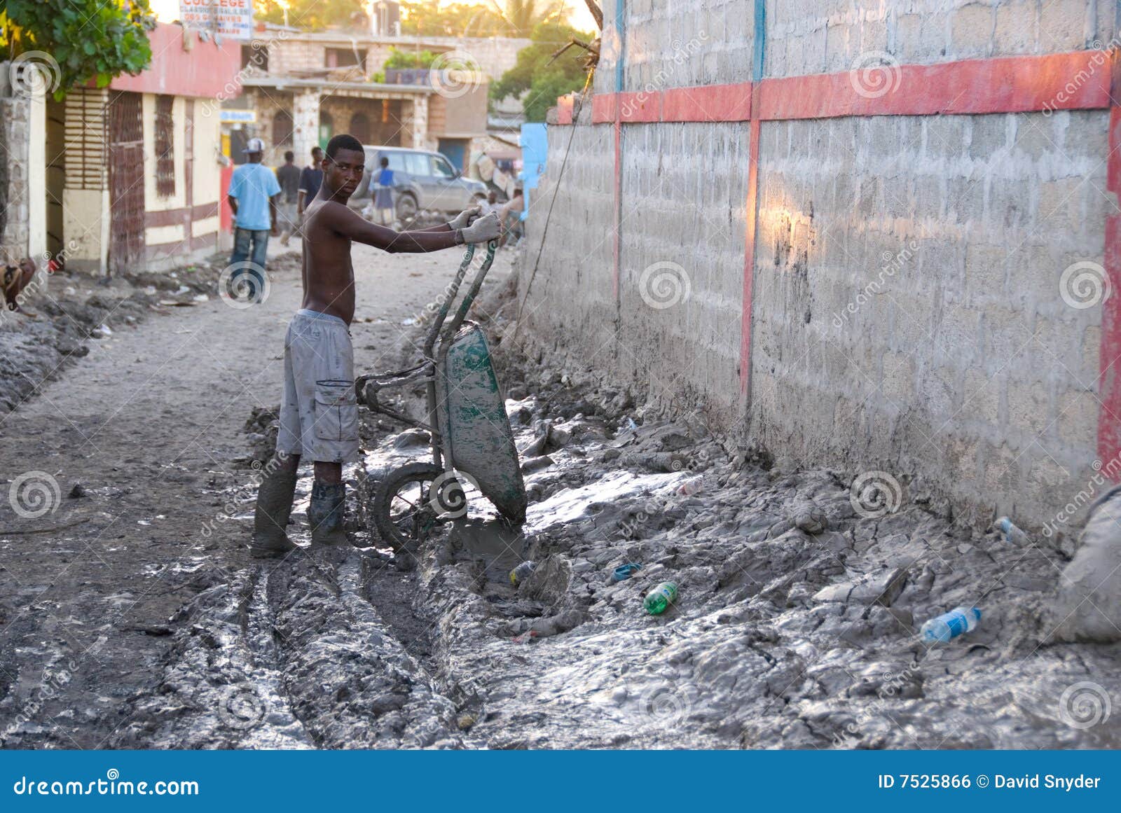 Cleaning Up Mud editorial photo. Image of water, cyclone - 7525866
