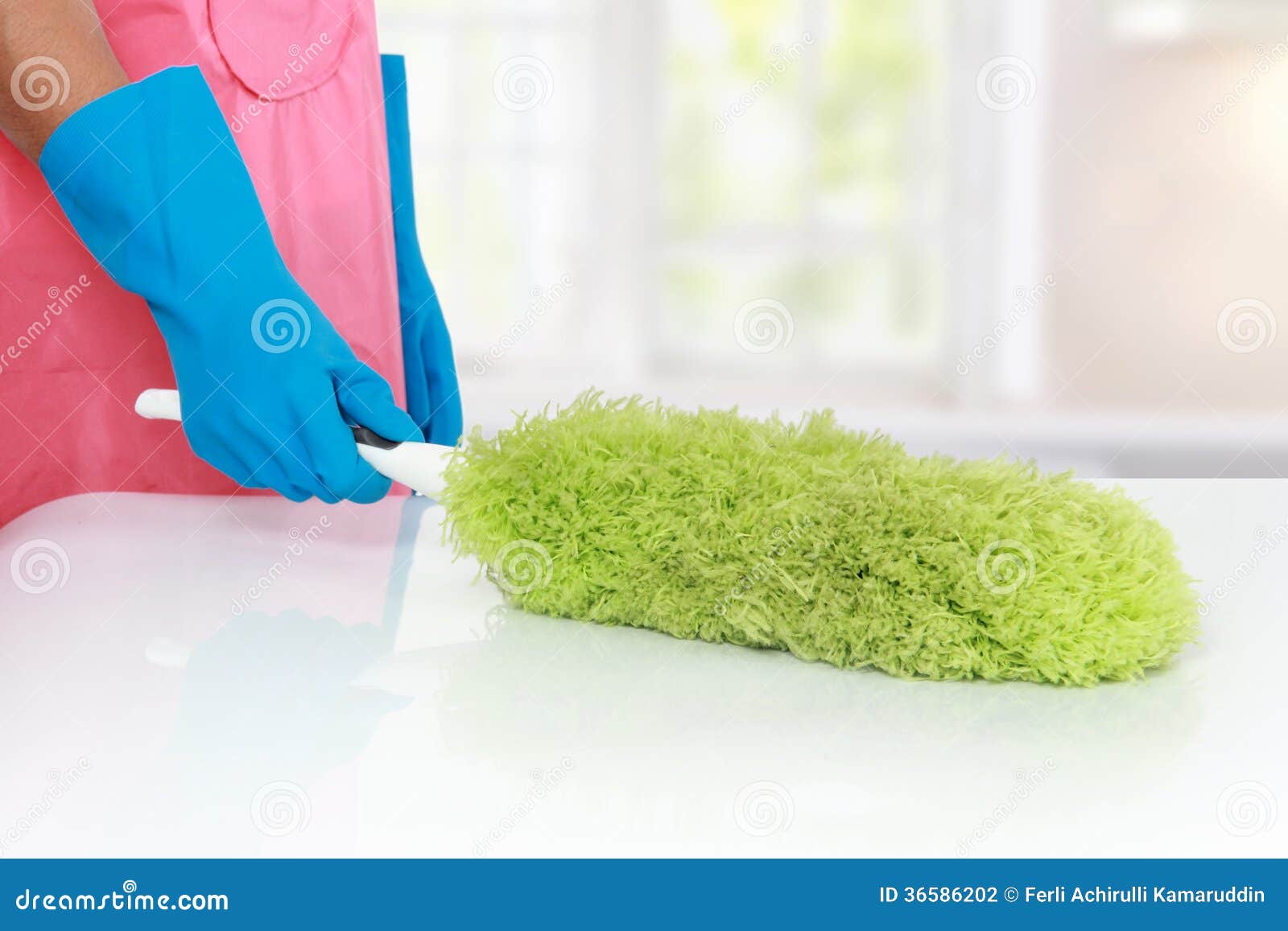 Cleaning using Soft duster stock photo. Image of hand - 36586202