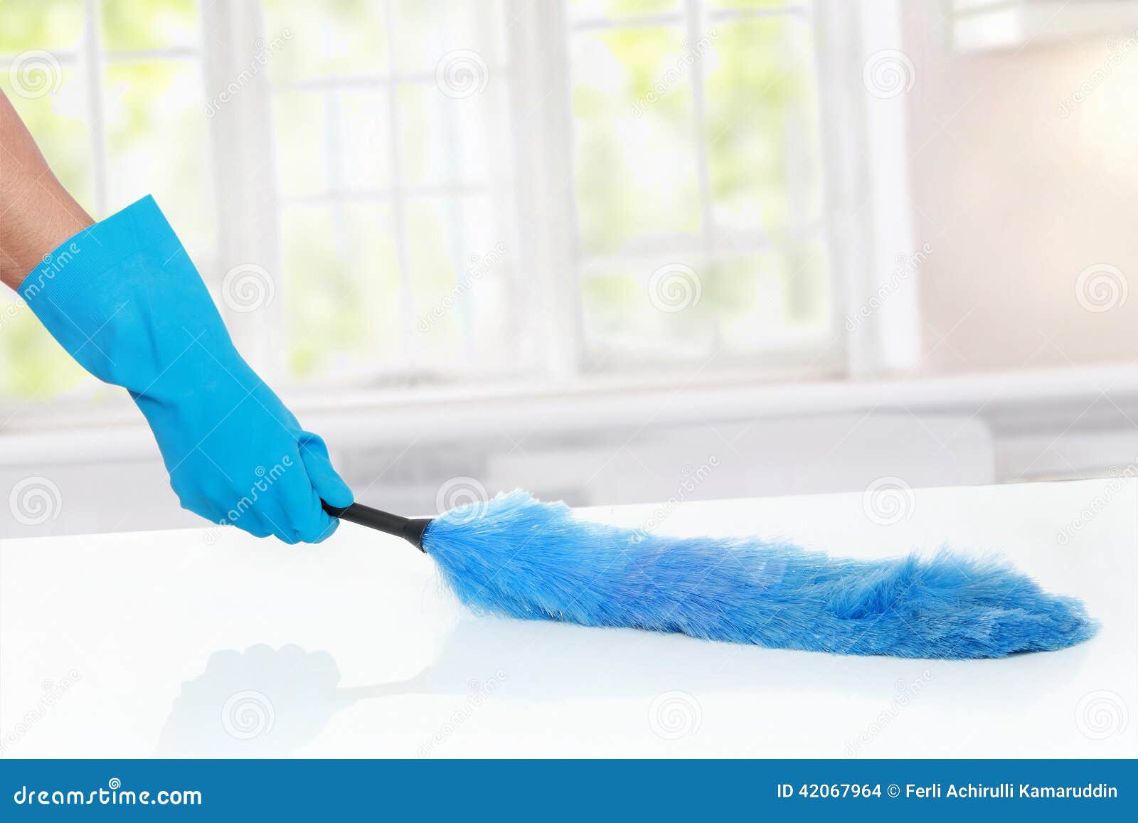 Cleaning using Soft duster stock photo. Image of motley - 42067964