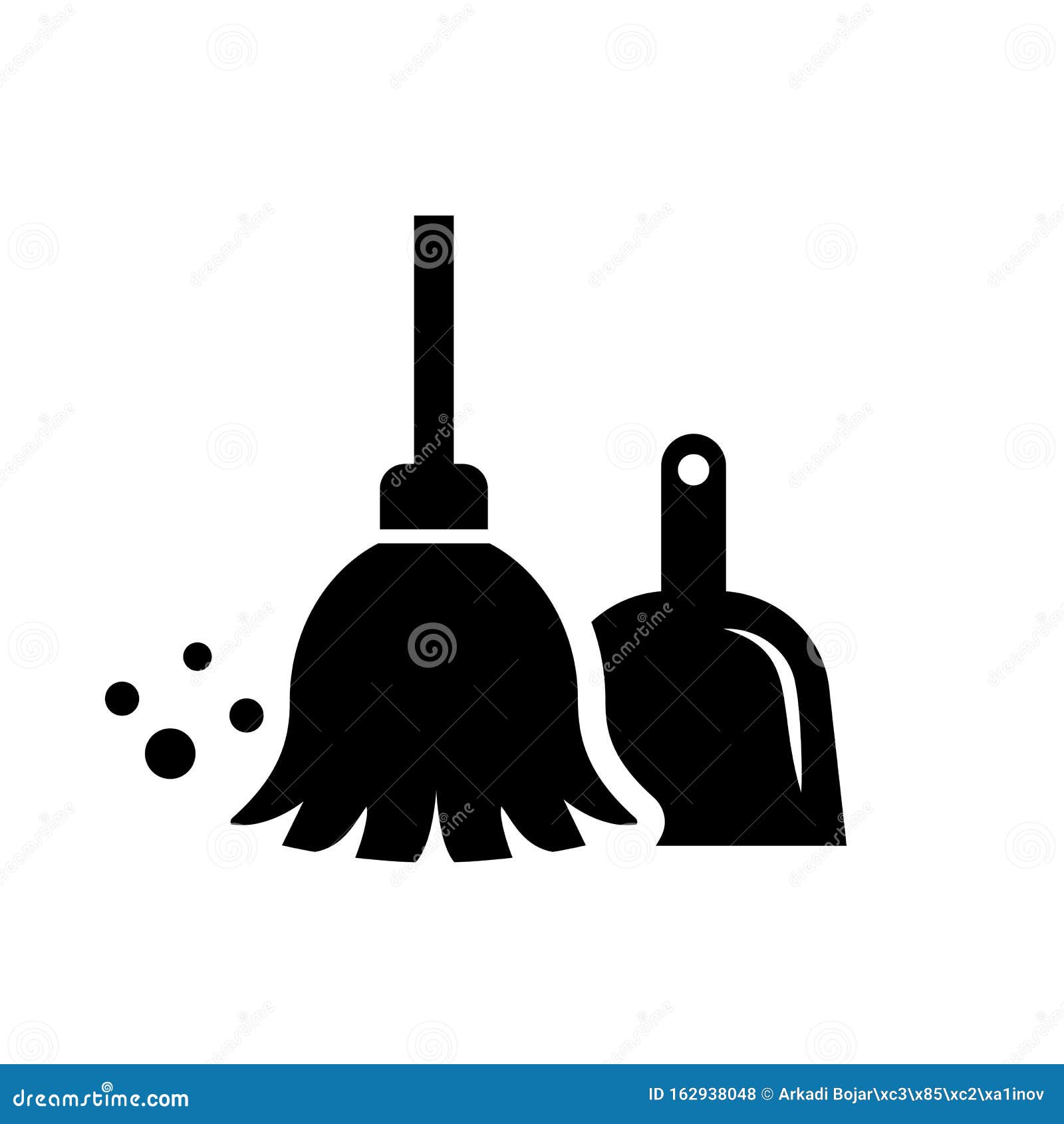 Cleaning vector icon stock vector. Illustration of floor - 162938048