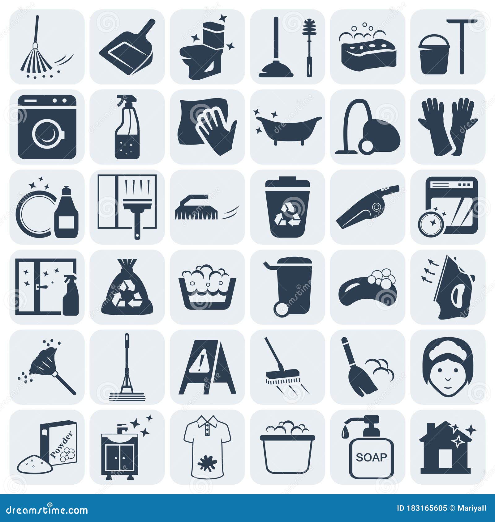 Cleaning and Washing Vector Icon Set.Vector Symbols. Vector ...