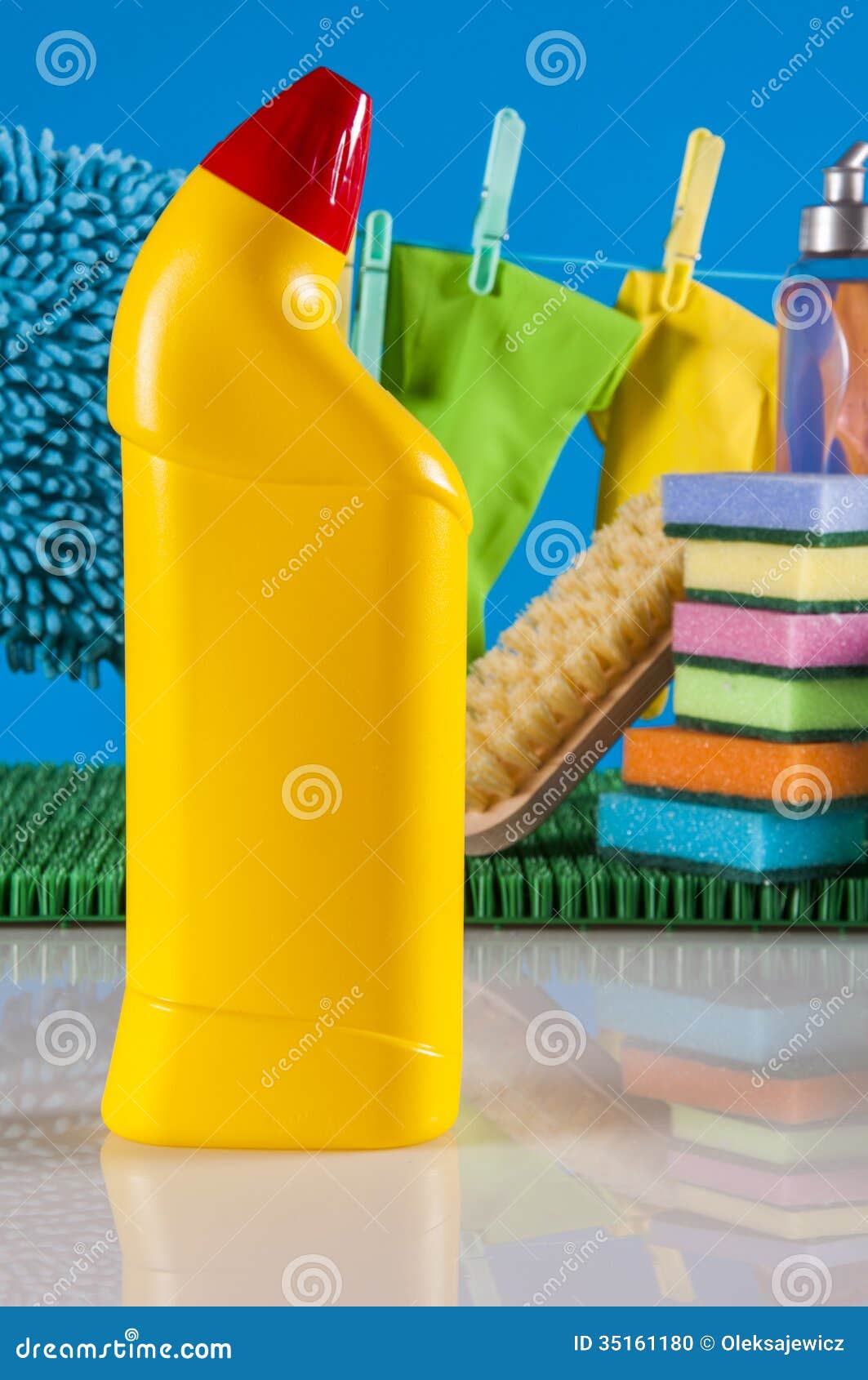 Cleaning, Washing, Vivid Colors Stock Photo - Image of assortment ...