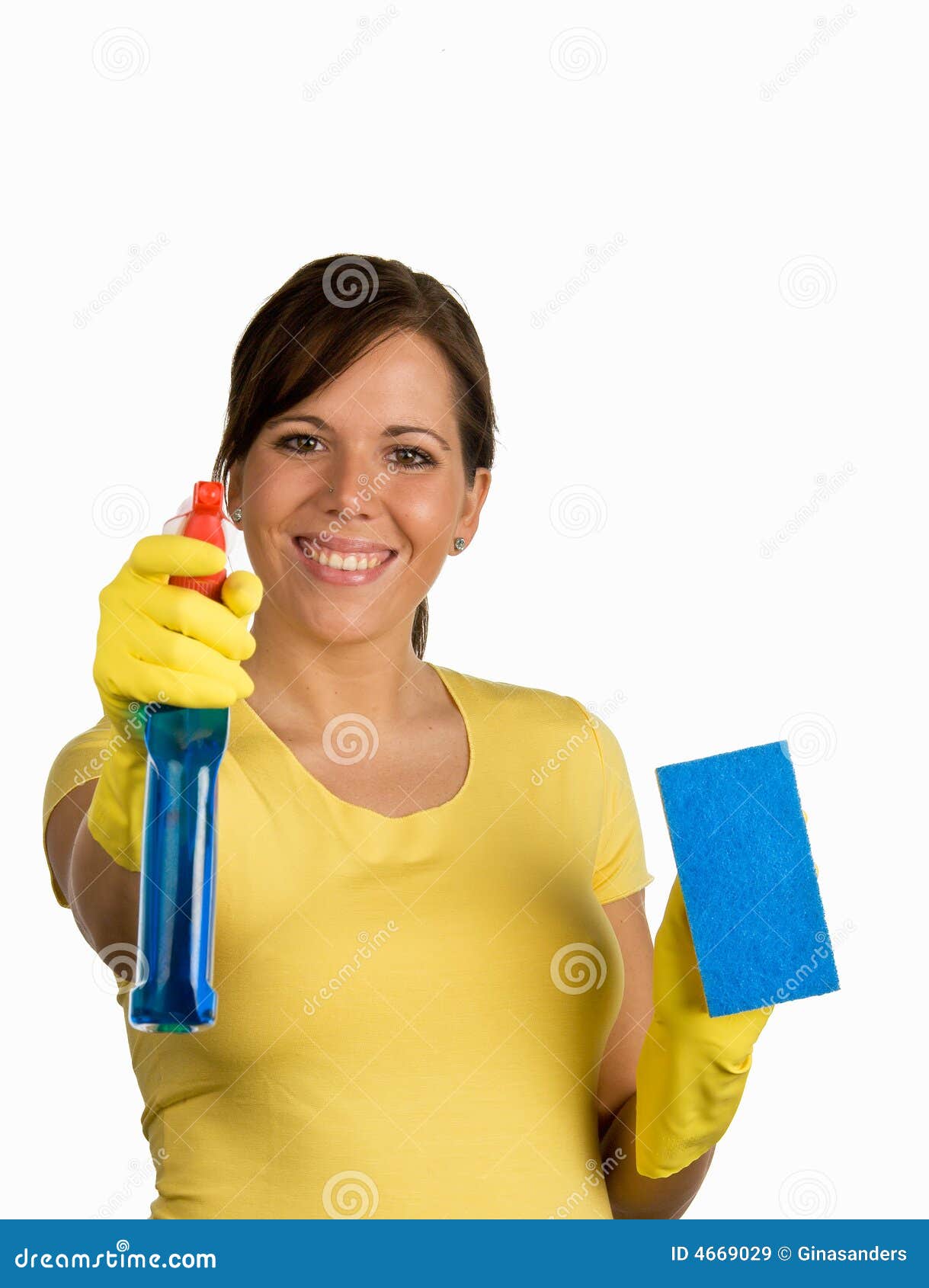 Cleaning woman stock image. Image of hygiene, lady, emotions - 4669029