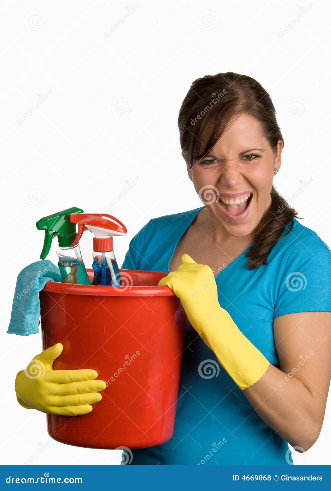 Cleaning woman stock photo. Image of concept, cute, cleaner - 4669068