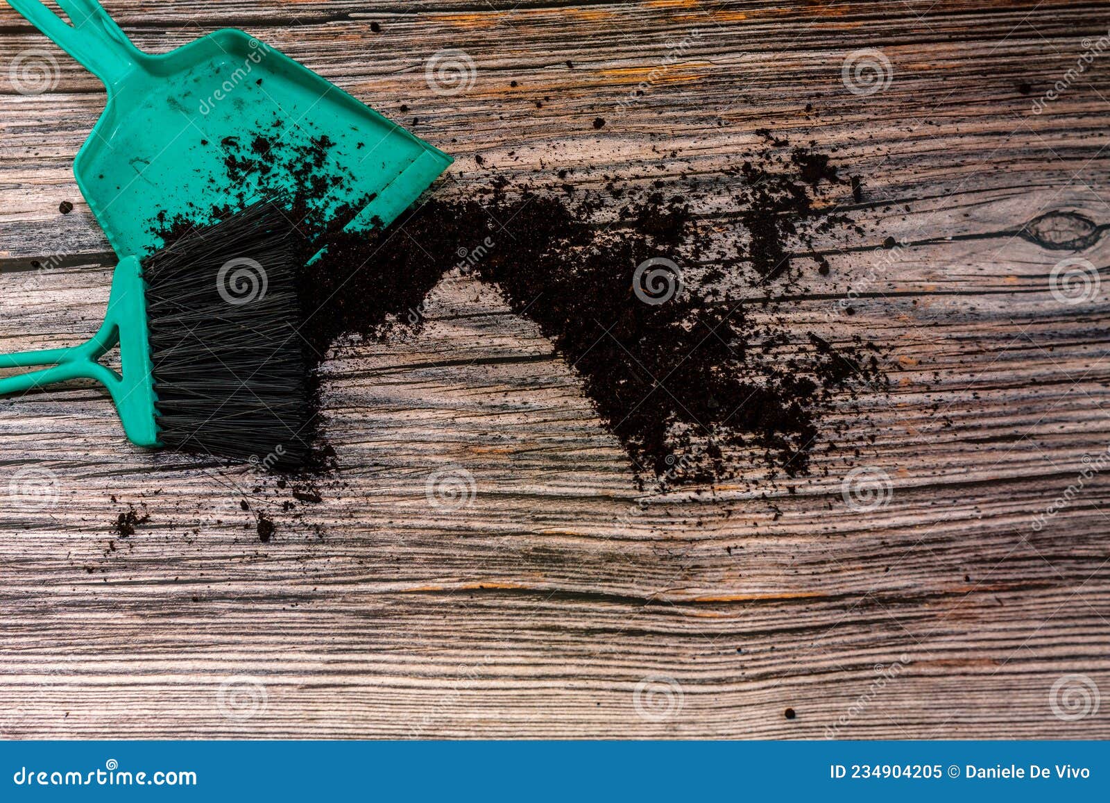 Cleaning a wooden table stock image. Image of light - 234904205