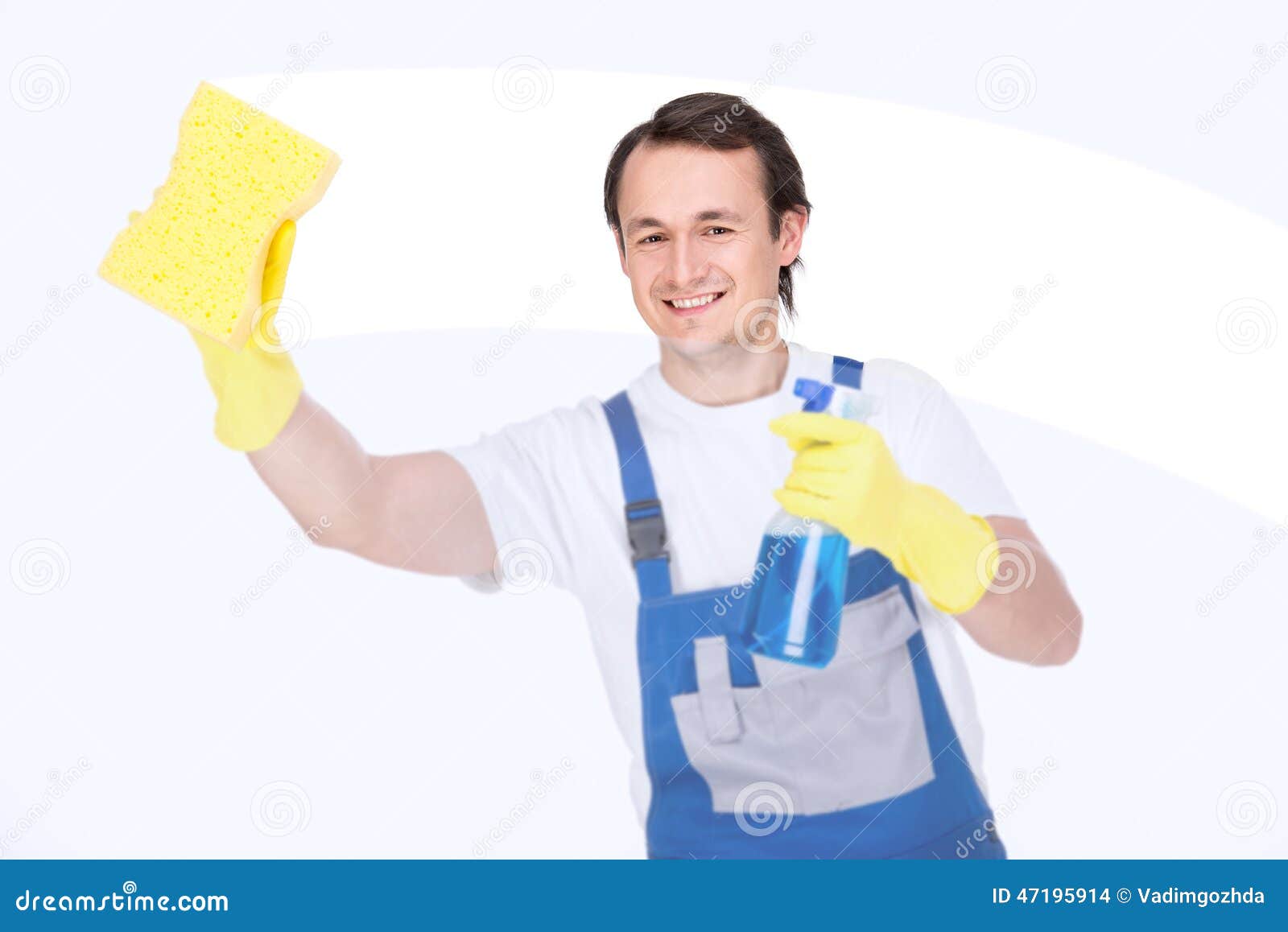 Cleaning stock photo. Image of janitor, cleaner, cart - 47195914