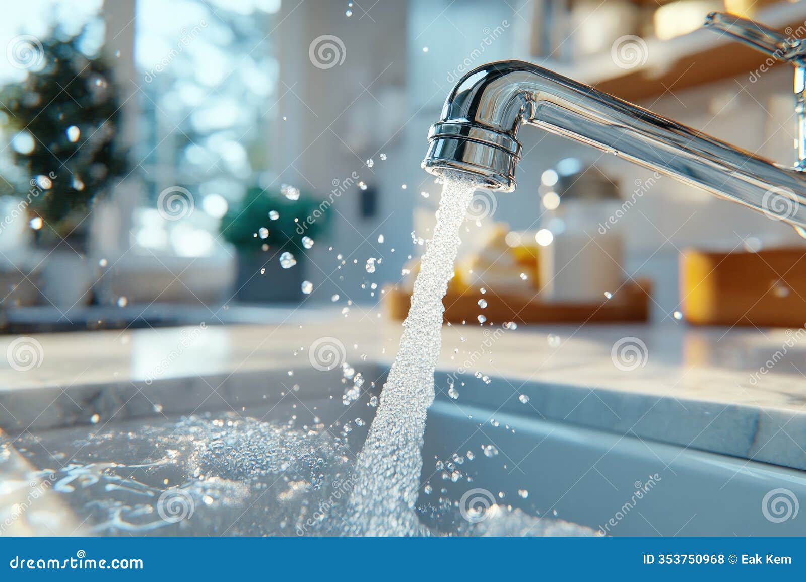 Cleanliness in Focus a Bright Kitchen Environment Showcasing Proper ...