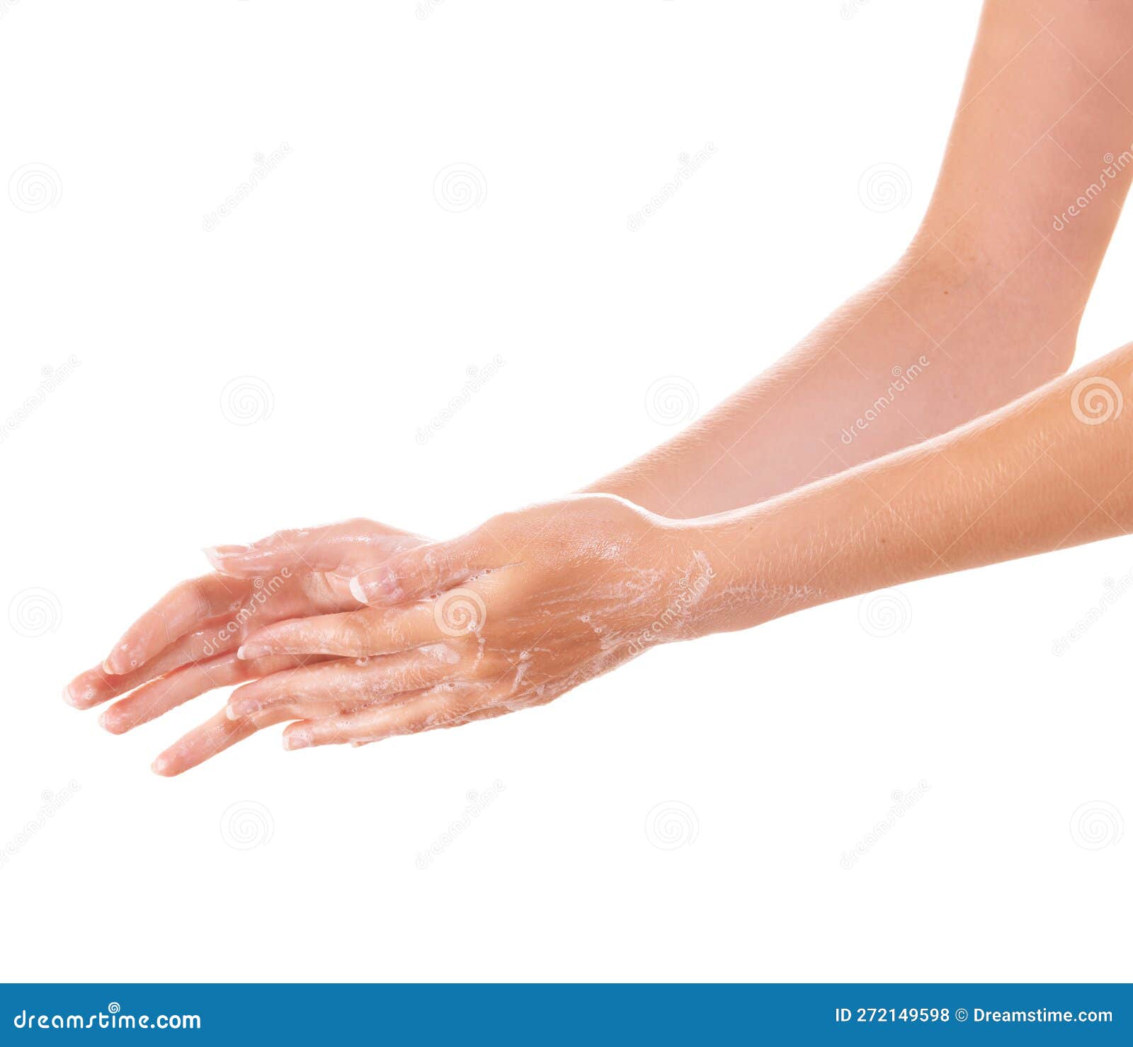 Cleanliness is Great. a Woman Cleaning Her Hands. Stock Photo - Image ...