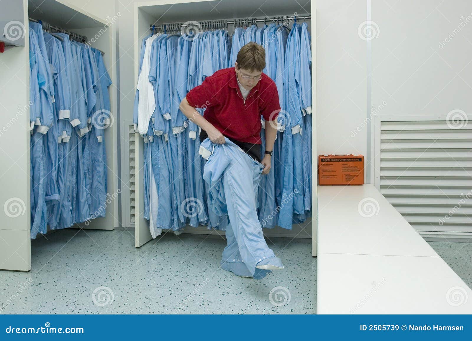 Cleanroom clothing stock image. Image of education, cleanroom - 2505739