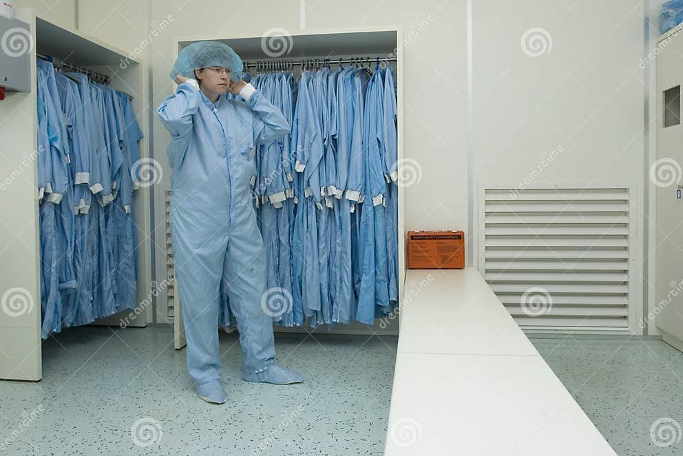 Cleanroom clothing stock image. Image of education, environment - 2505761