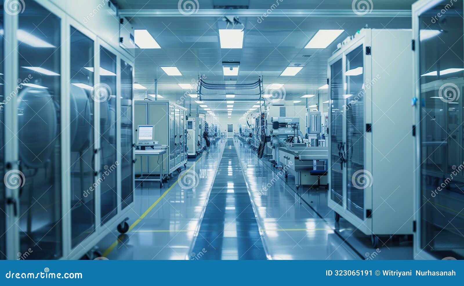 Cleanroom Corridor in a High-Tech Manufacturing Facility Stock ... Cleanroom Corridor in a High-Tech Manufacturing Facility Stock ...