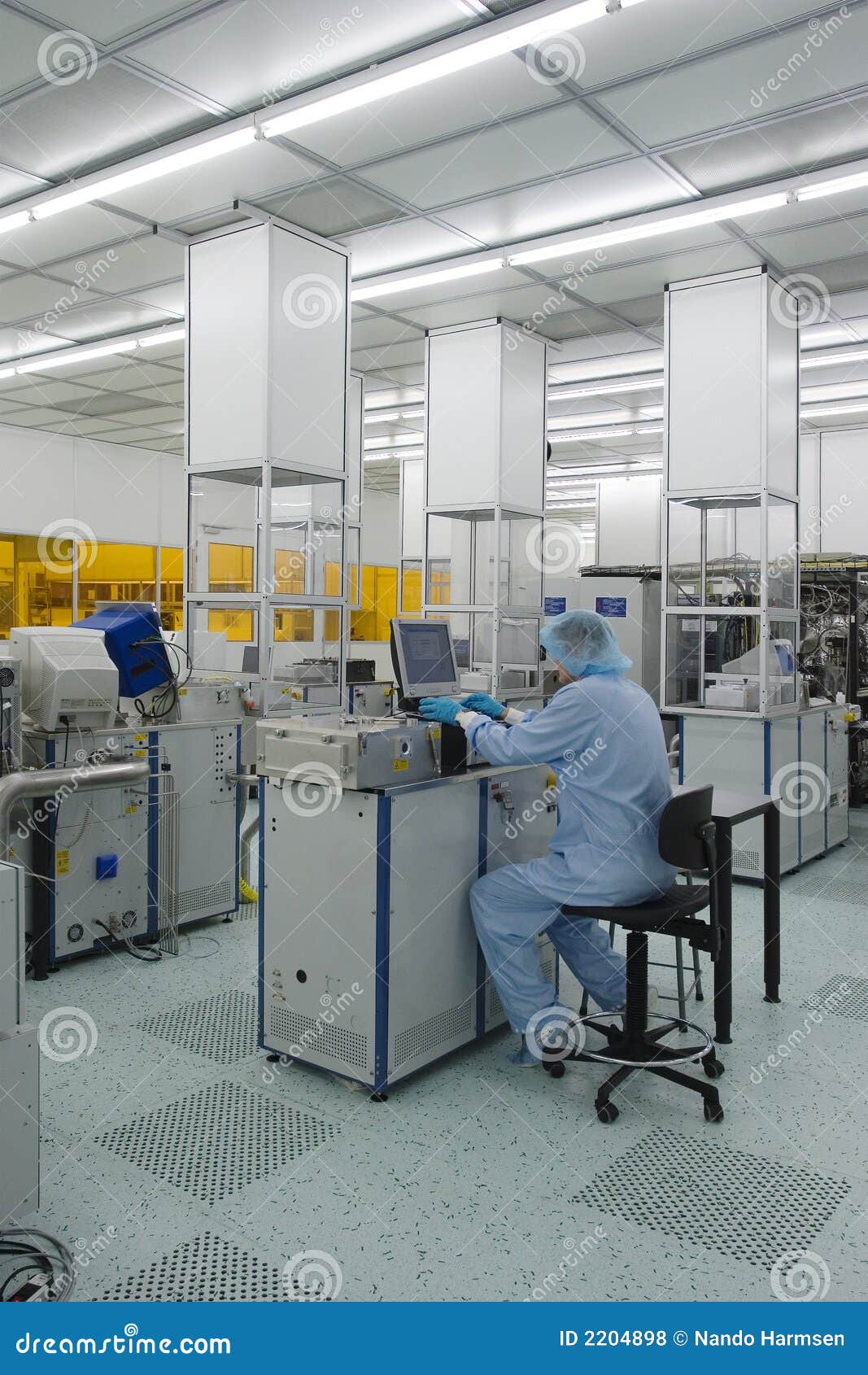 Cleanroom IV stock photo. Image of wafer, electronics - 2204898
