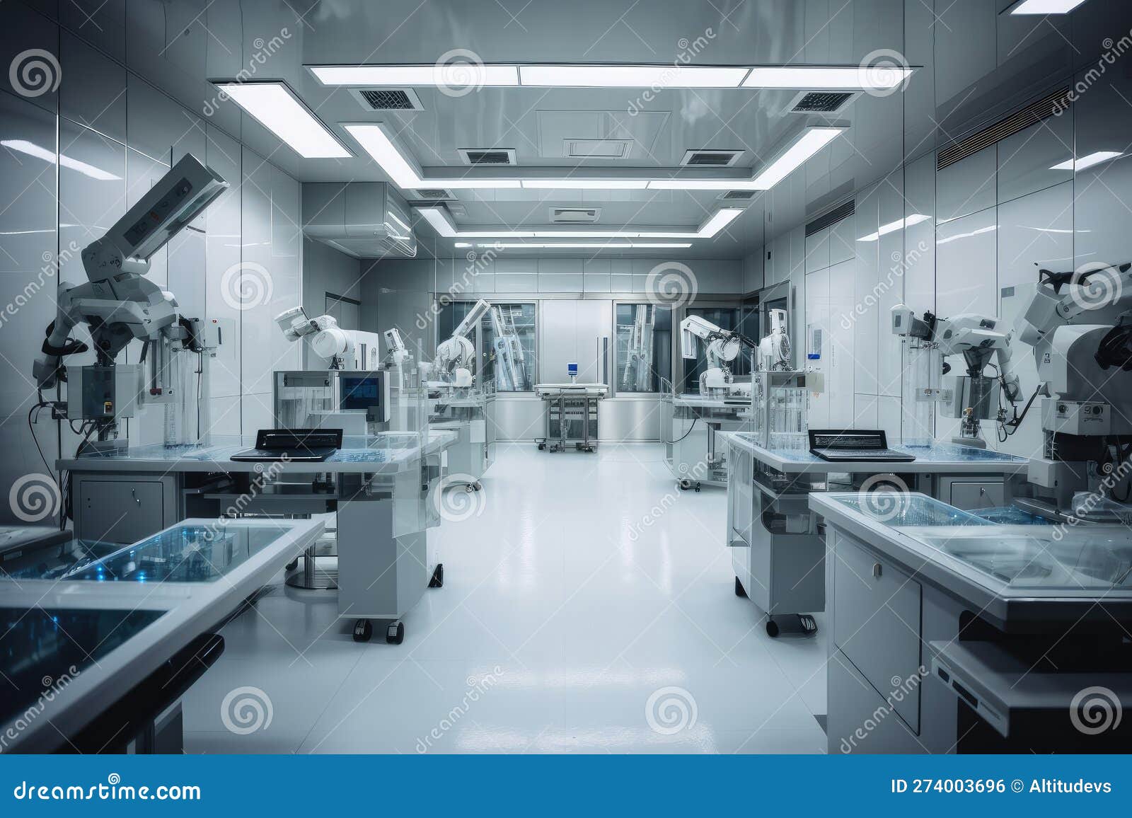 Cleanroom with Multiple Micro-robotic Devices Performing Precise ...