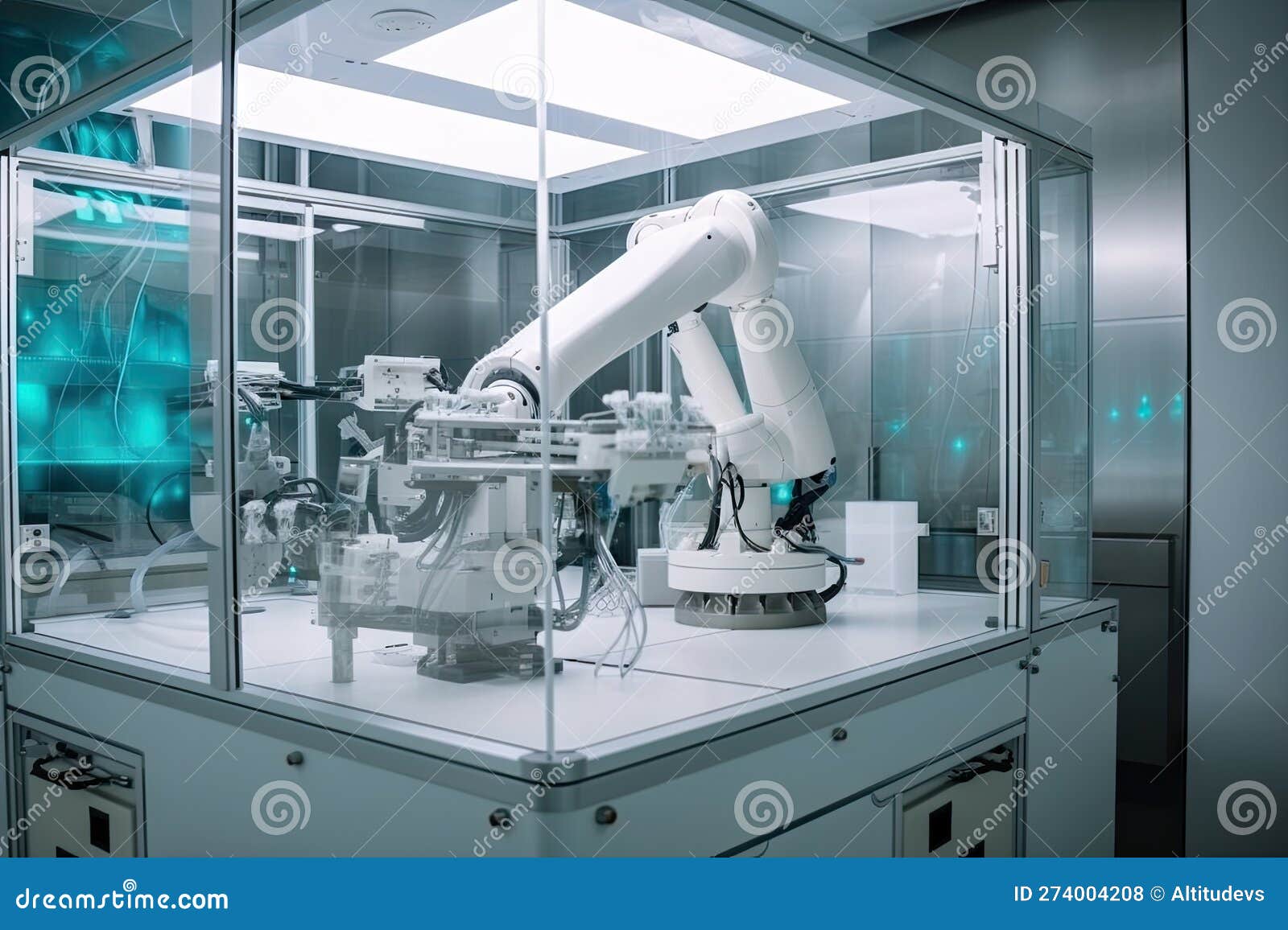 Cleanroom Robot with Specialized Tools and Equipment for Performing ...