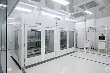 Cleanroom with Robotic System for Sample Collection and Testing Stock ...