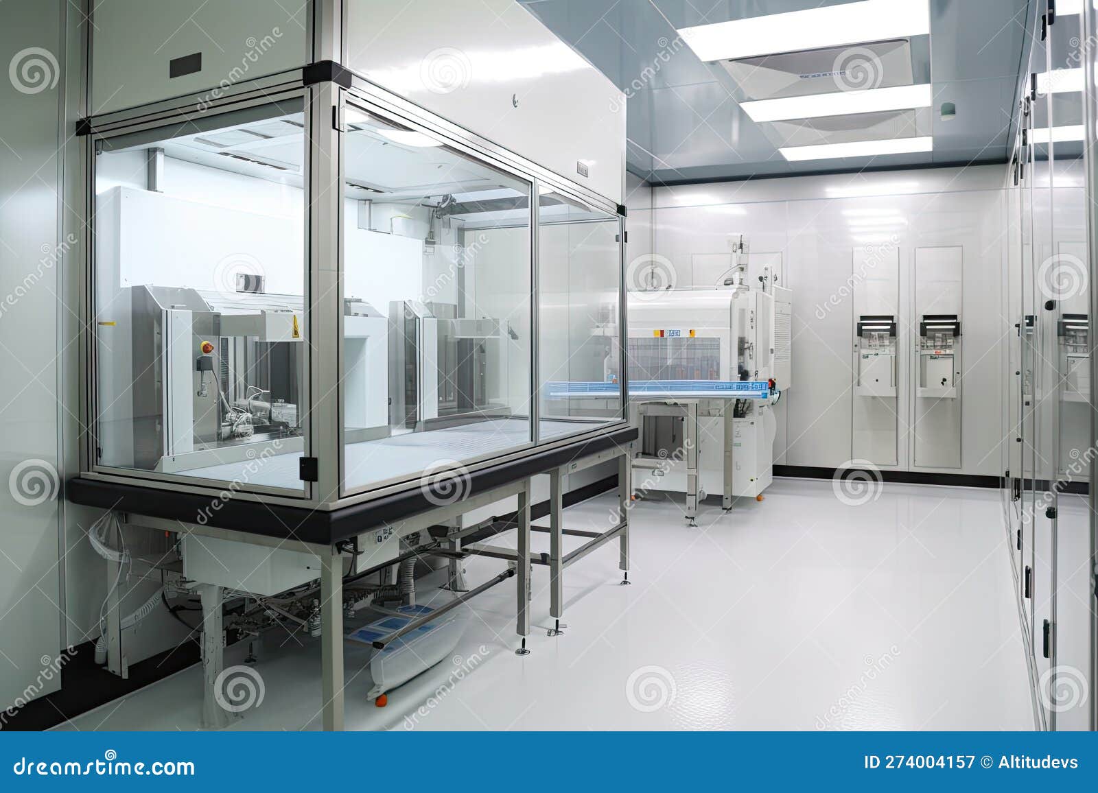 Cleanroom with Robotic System for Sample Collection and Testing Stock ...