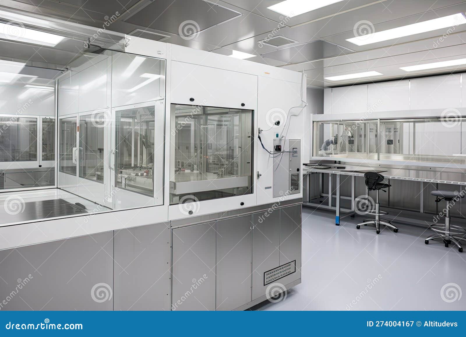 Cleanroom with Robotic System for Sample Collection and Testing Stock ...