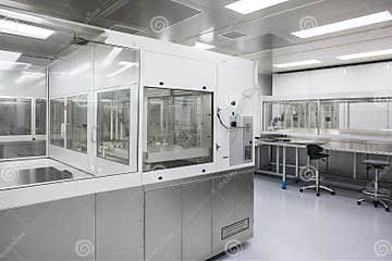 Cleanroom with Robotic System for Sample Collection and Testing Stock ...