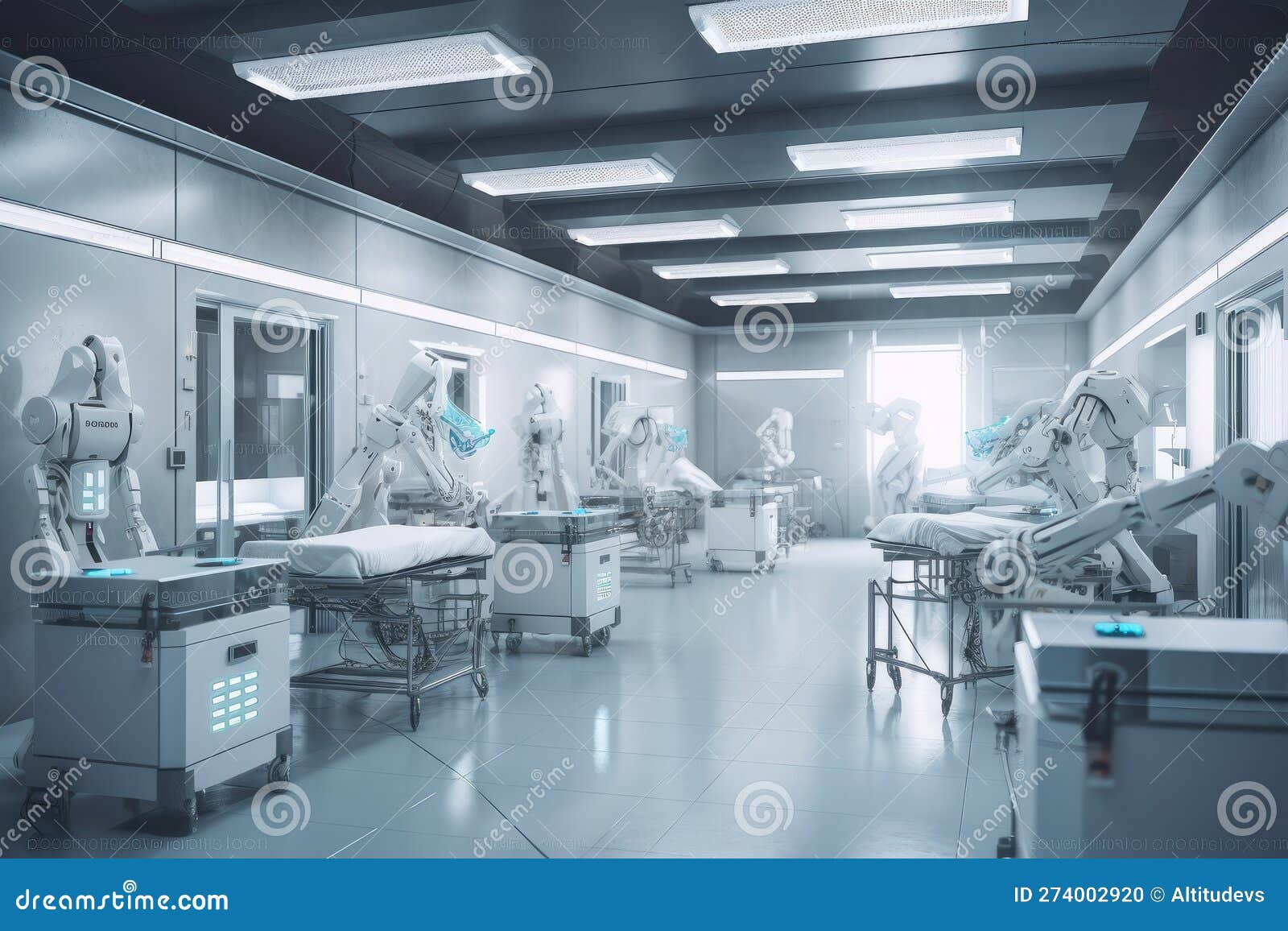 Cleanroom with Robots Performing Complex Surgical Procedures ...