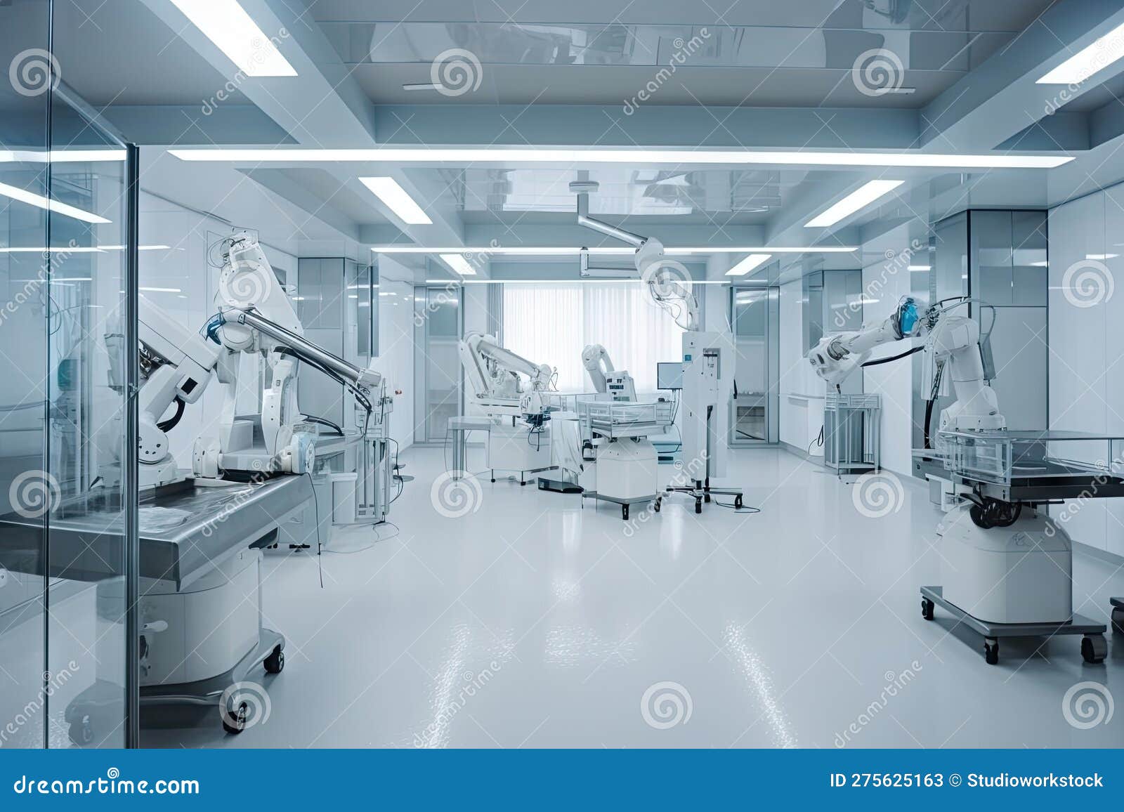 Cleanroom with Robots Performing Complex Surgical Procedures ...
