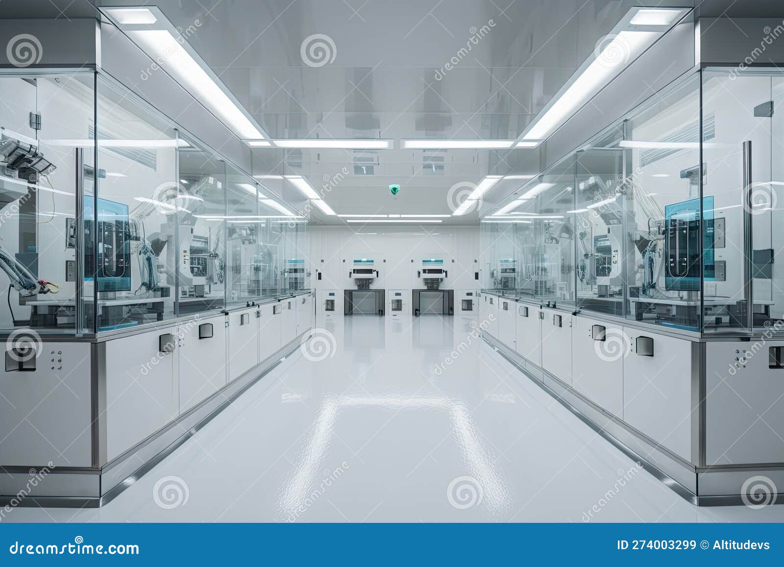 Cleanroom With Robots Performing Complex Surgical Procedures ...