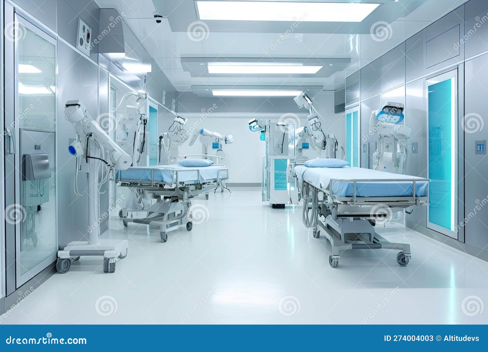 Cleanroom With Robots Performing Complex Surgical Procedures ...