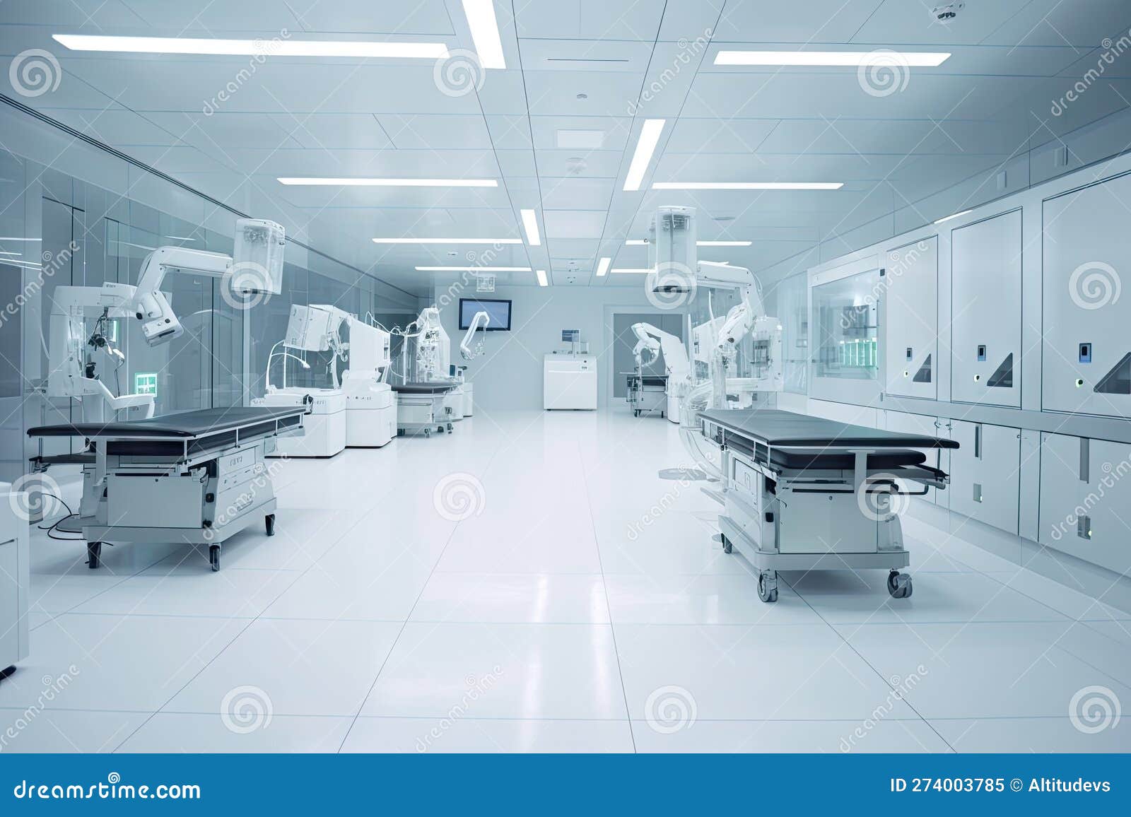 Cleanroom with Robots Performing Delicate and Precise Surgical ...