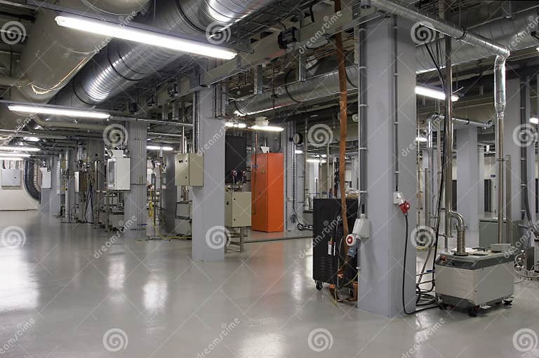 Cleanroom subfab stock photo. Image of pipes, hightech - 3134178