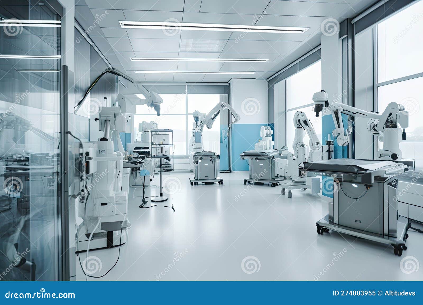 Cleanroom With Robots Performing Complex Surgical Procedures ...