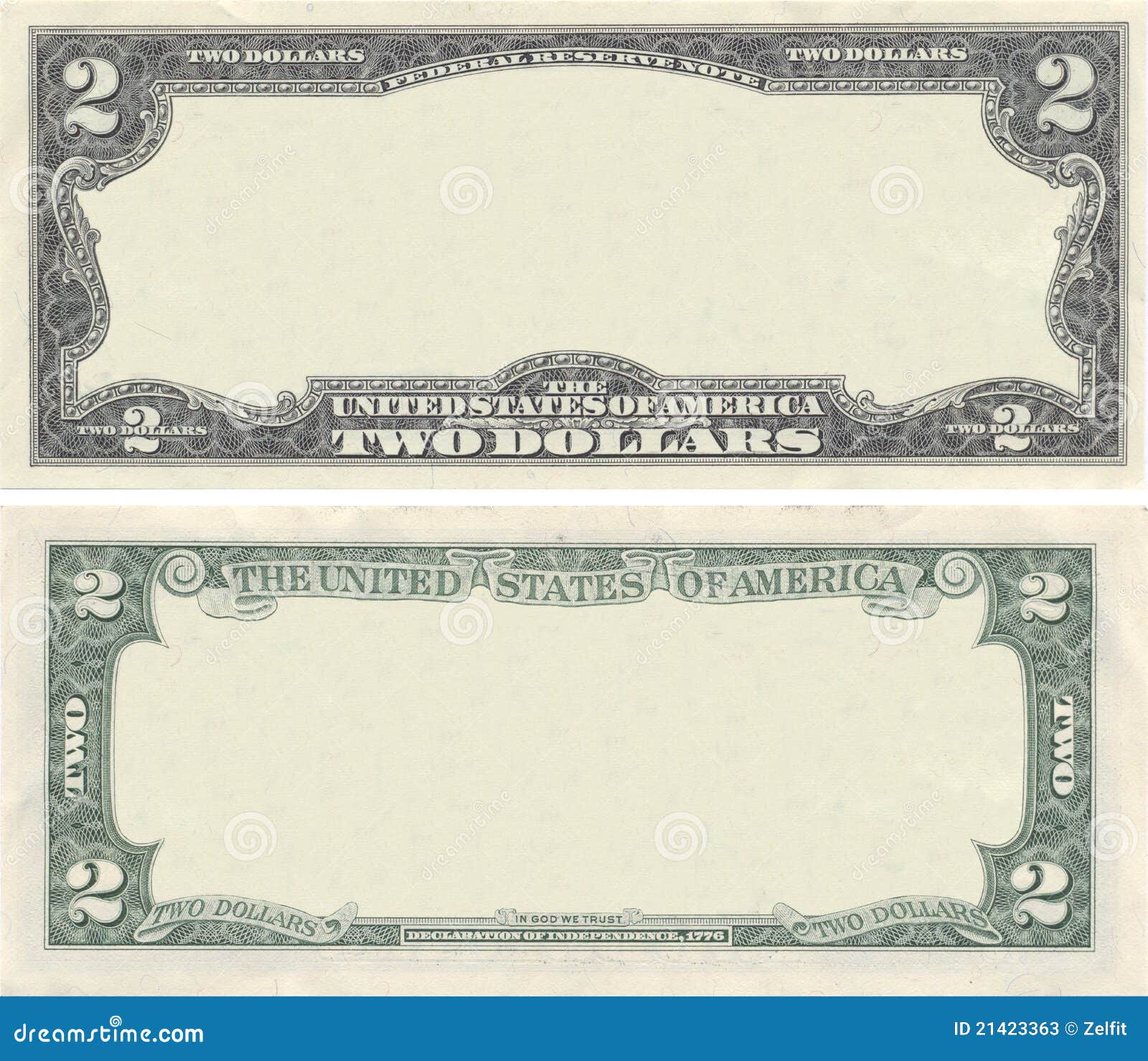Clear 2 Dollar Banknote Pattern Stock Image - Image of green, rich ...