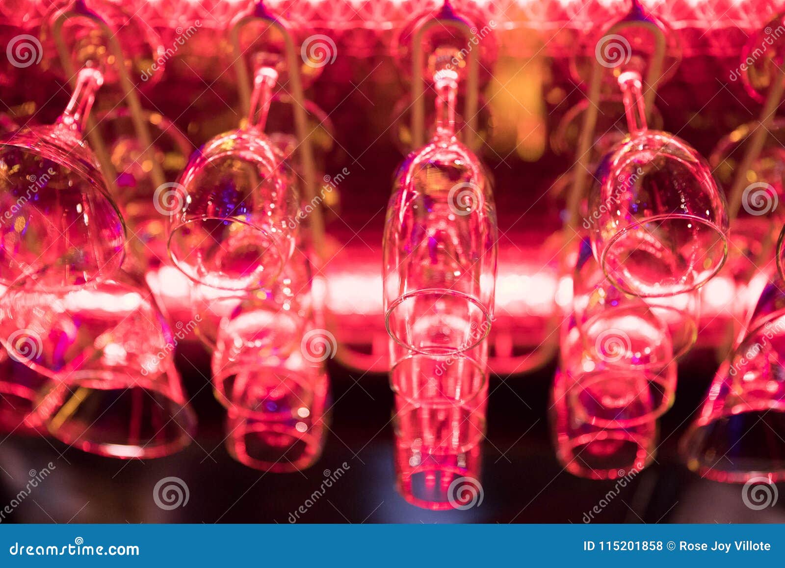 Clear alcohol glasses stock photo. Image of clean, sparking - 115201858