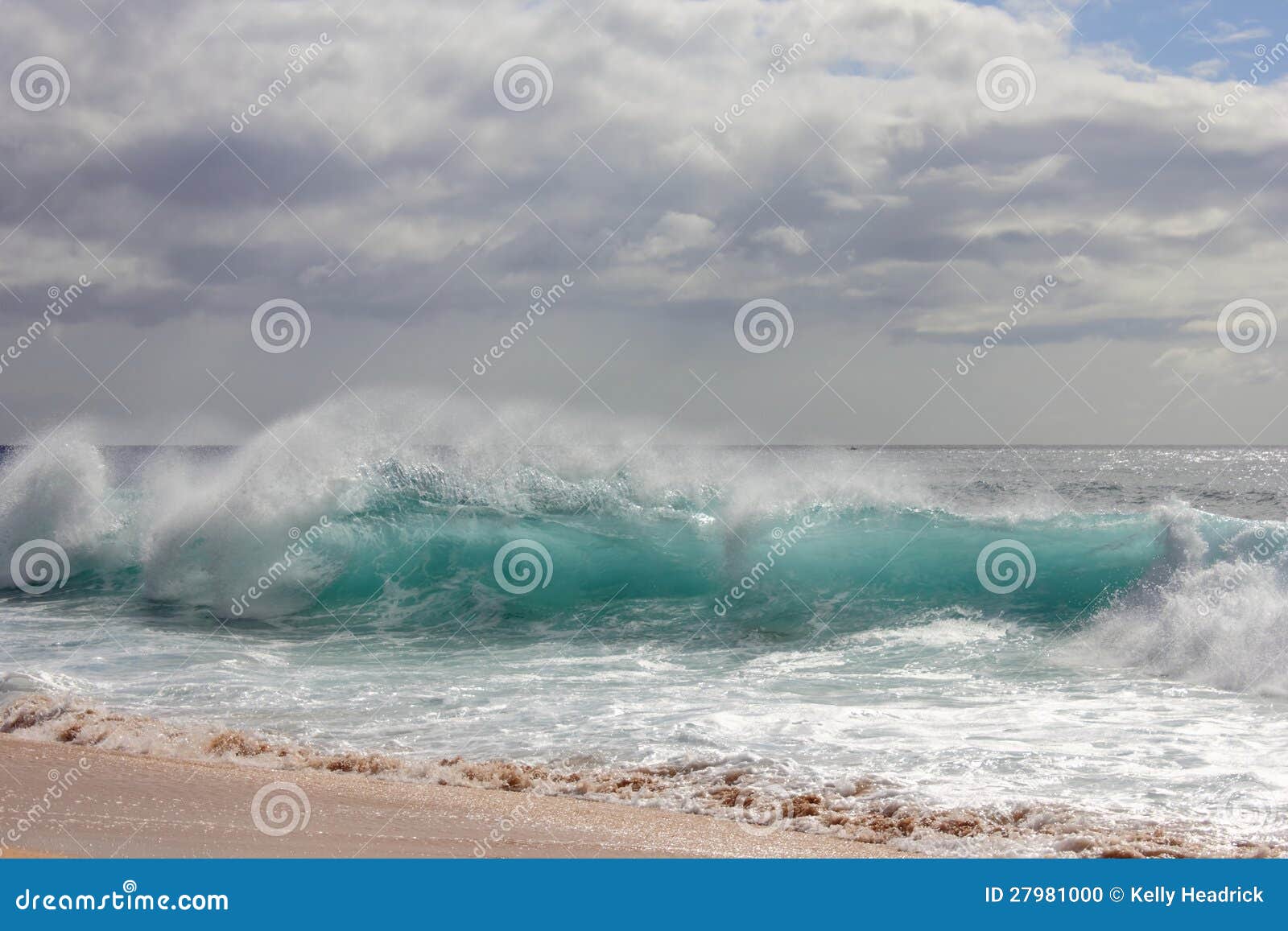 Clear Aqua Wave stock photo. Image of breaker, active - 27981000