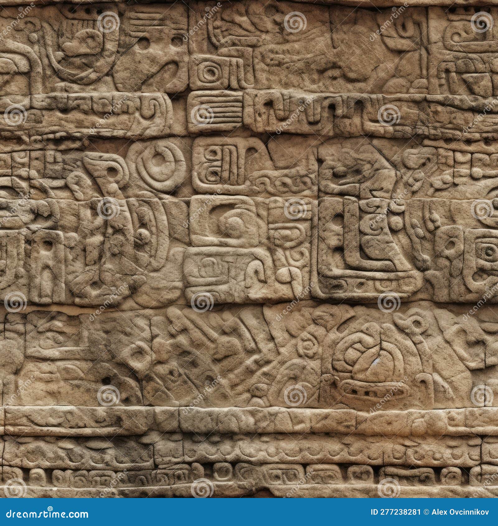 Clear Aztec Stone Wall Texture for Backgrounds and Designs. Stock ...