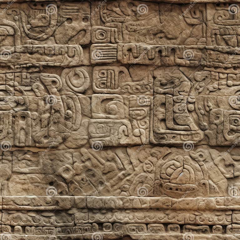 Clear Aztec Stone Wall Texture for Backgrounds and Designs. Stock ...