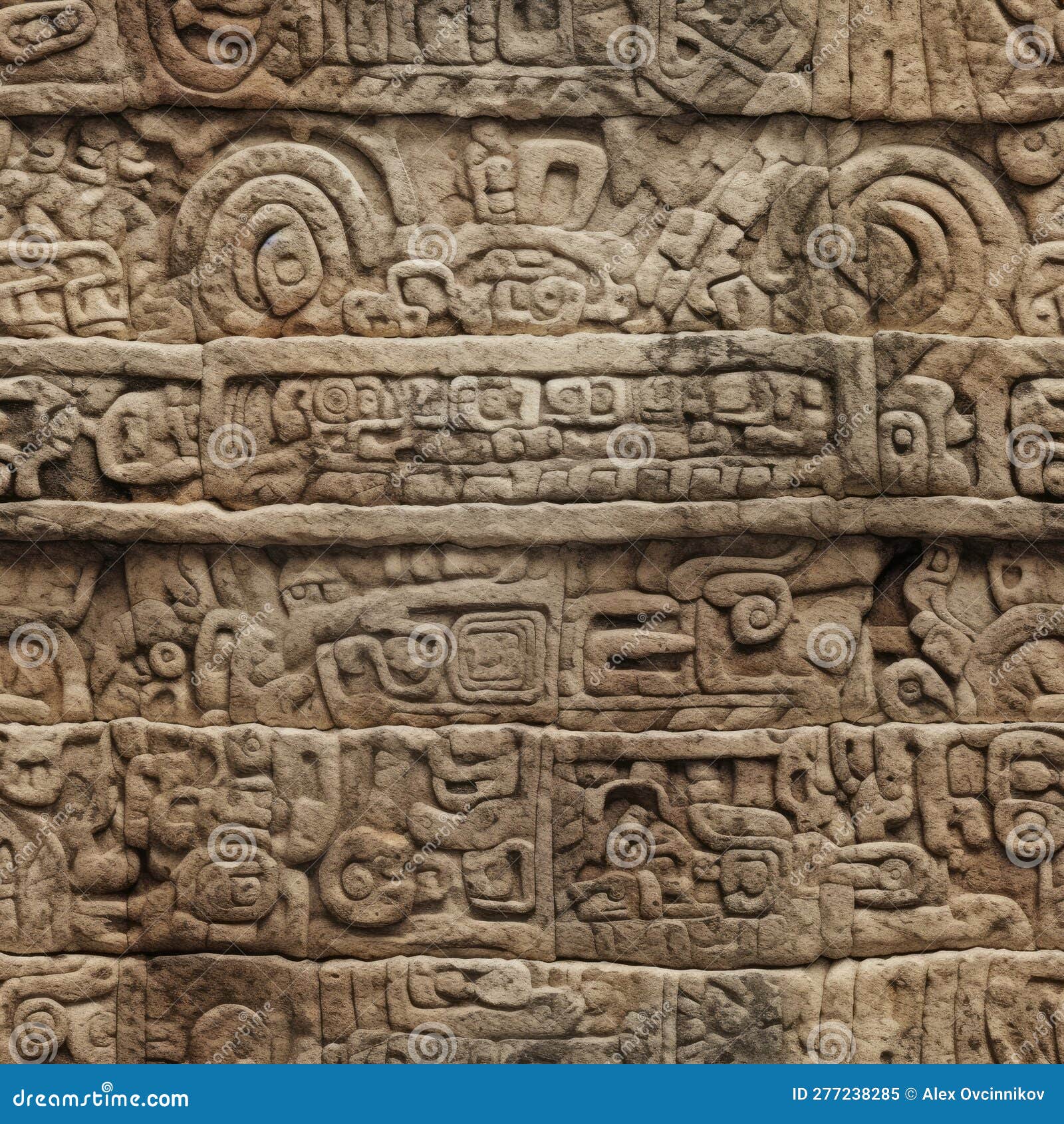 Clear Aztec Stone Wall Texture for Backgrounds and Designs. Stock ...