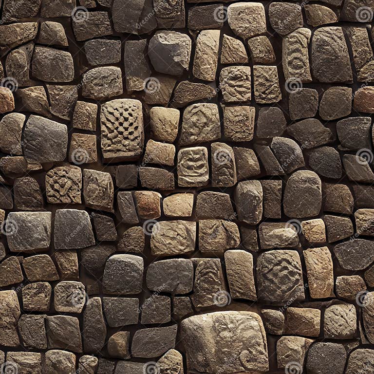 Clear Aztec Stone Wall Texture for Backgrounds and Designs Stock ...