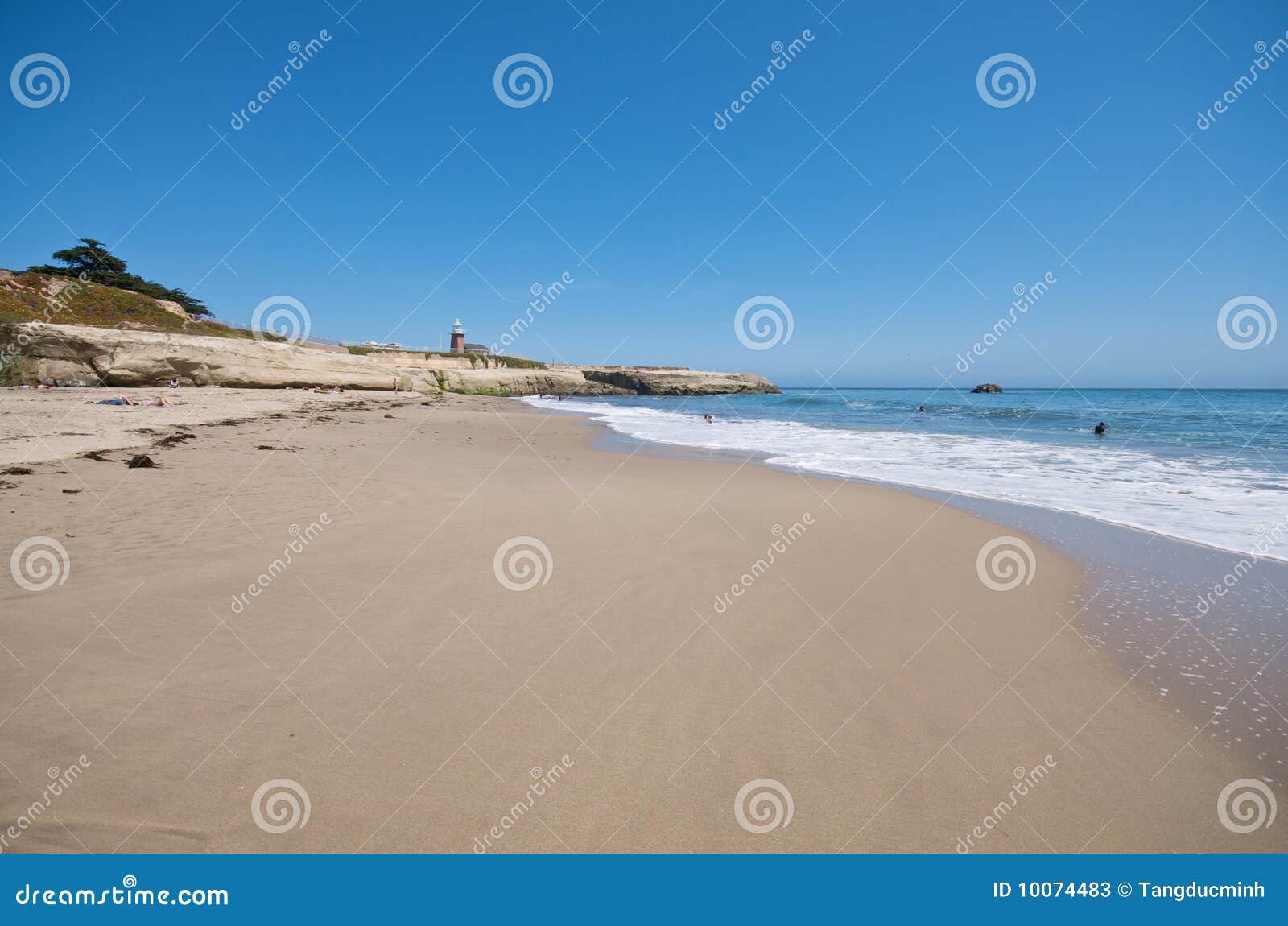Clear Beach View stock image. Image of scenic, blue, sand - 10074483