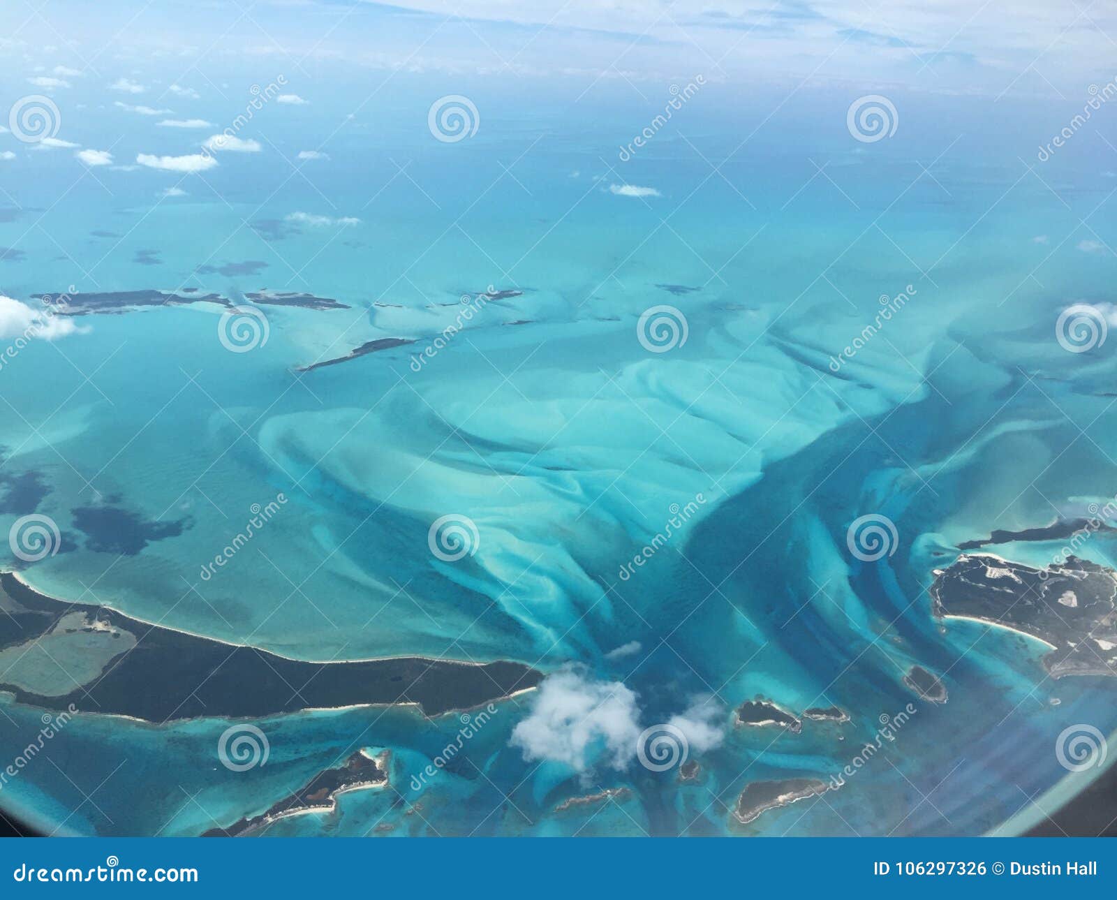 Aerial view of the Bahamas stock photo. Image of clear - 106297326