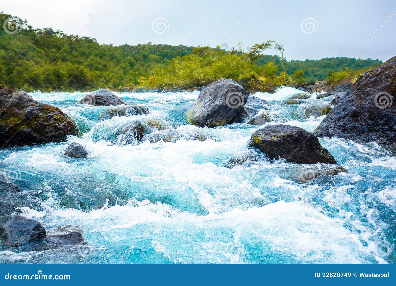 Clear blue mountain river stock image. Image of clear - 92820749