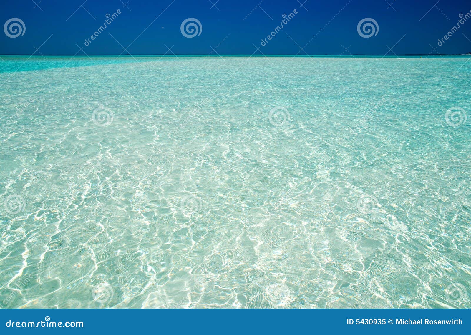 Clear blue ocean water stock image. Image of shore, liquid - 5430935