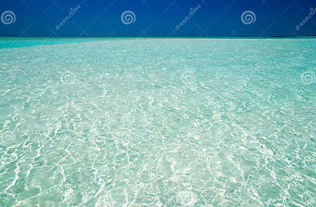 Clear blue ocean water stock image. Image of shore, liquid - 5430935