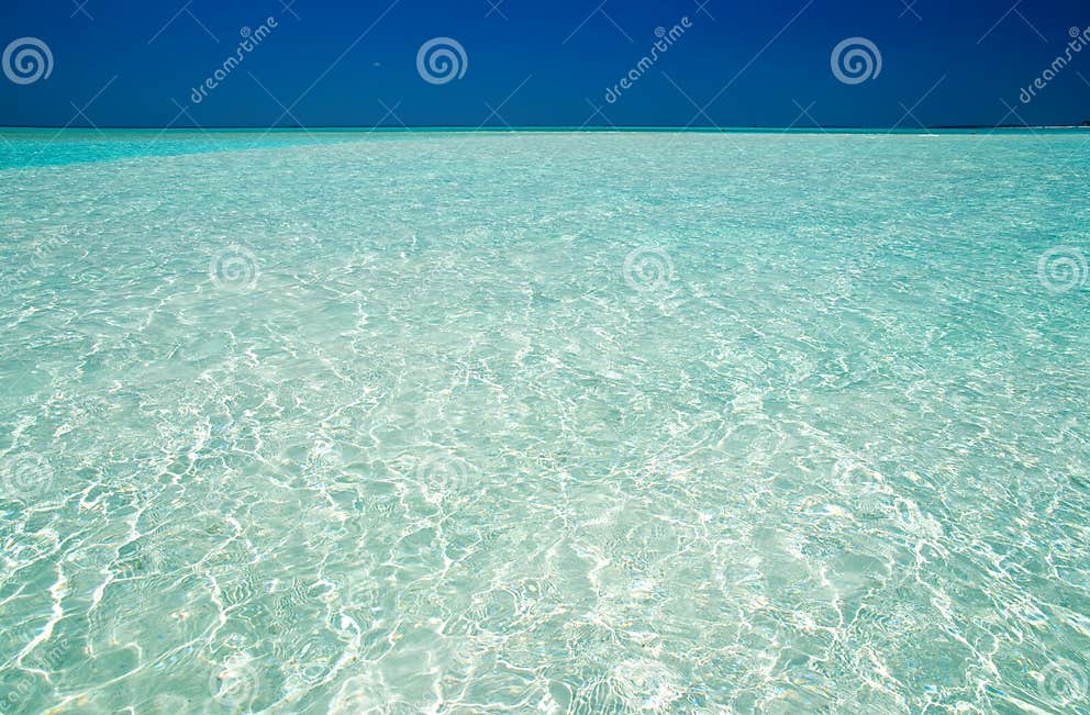 Clear blue ocean water stock image. Image of shore, liquid - 5430935