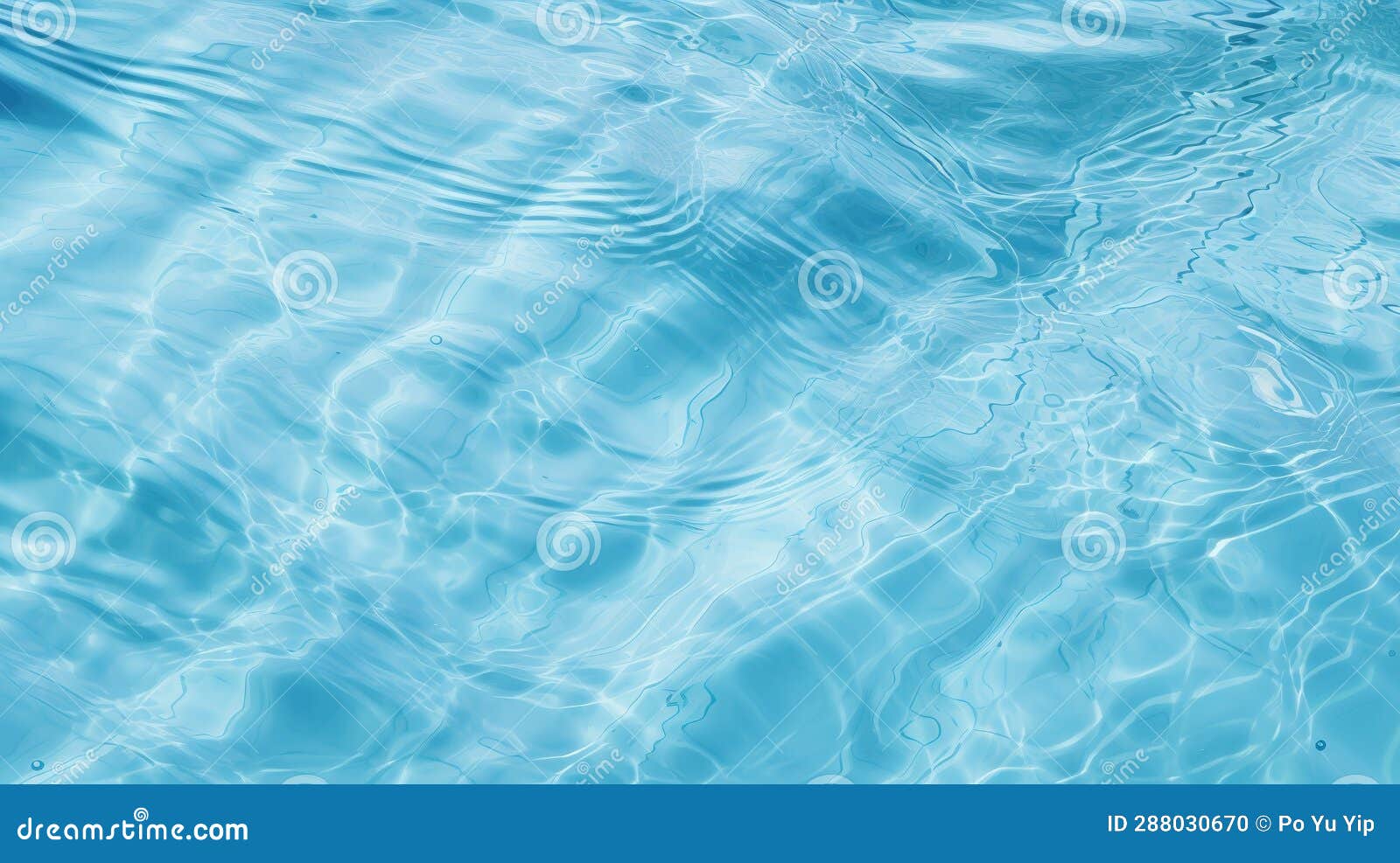 Clear Blue Ocean Water with Calm Wave Stock Illustration - Illustration ...