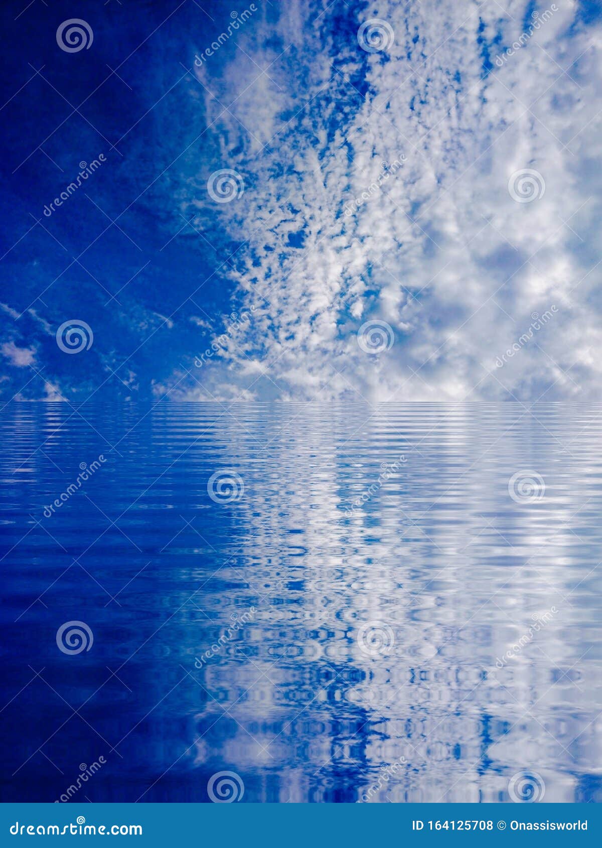 Clear Blue Skies White Grey Clouds Abstract Art Stock Photo - Image of ...