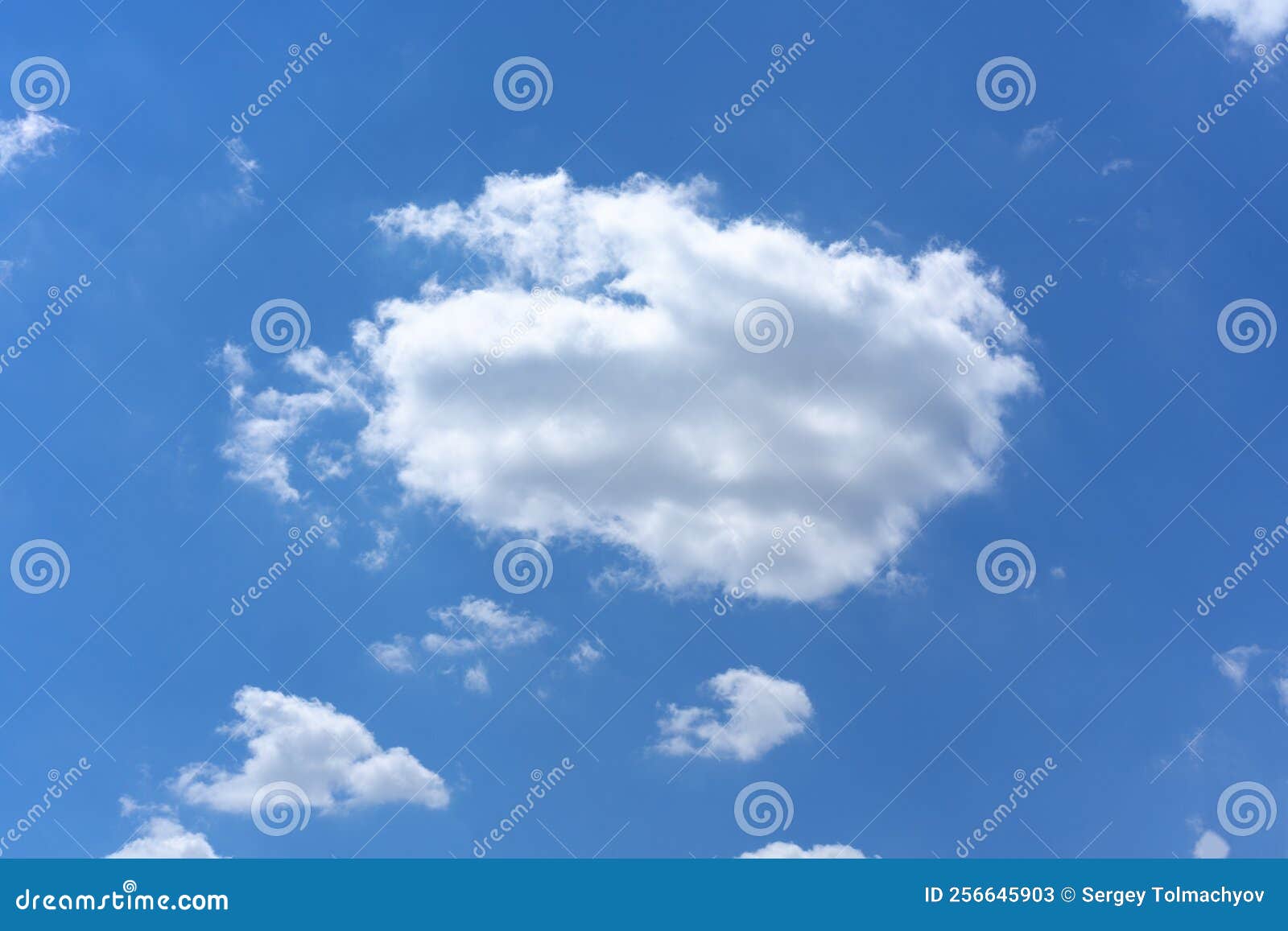 Clear Blue Sky Background with White Clouds Stock Image - Image of ...
